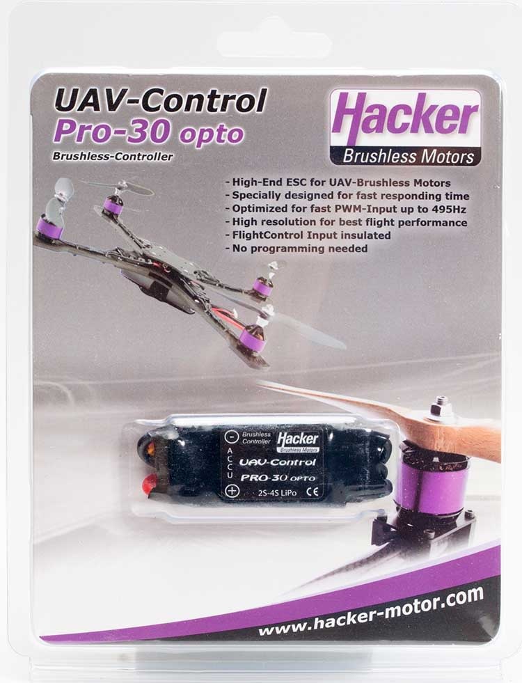 Hacker Pro-30 Opto Hacker UAV-Control ESC 30A - Hobby Action Chandler
