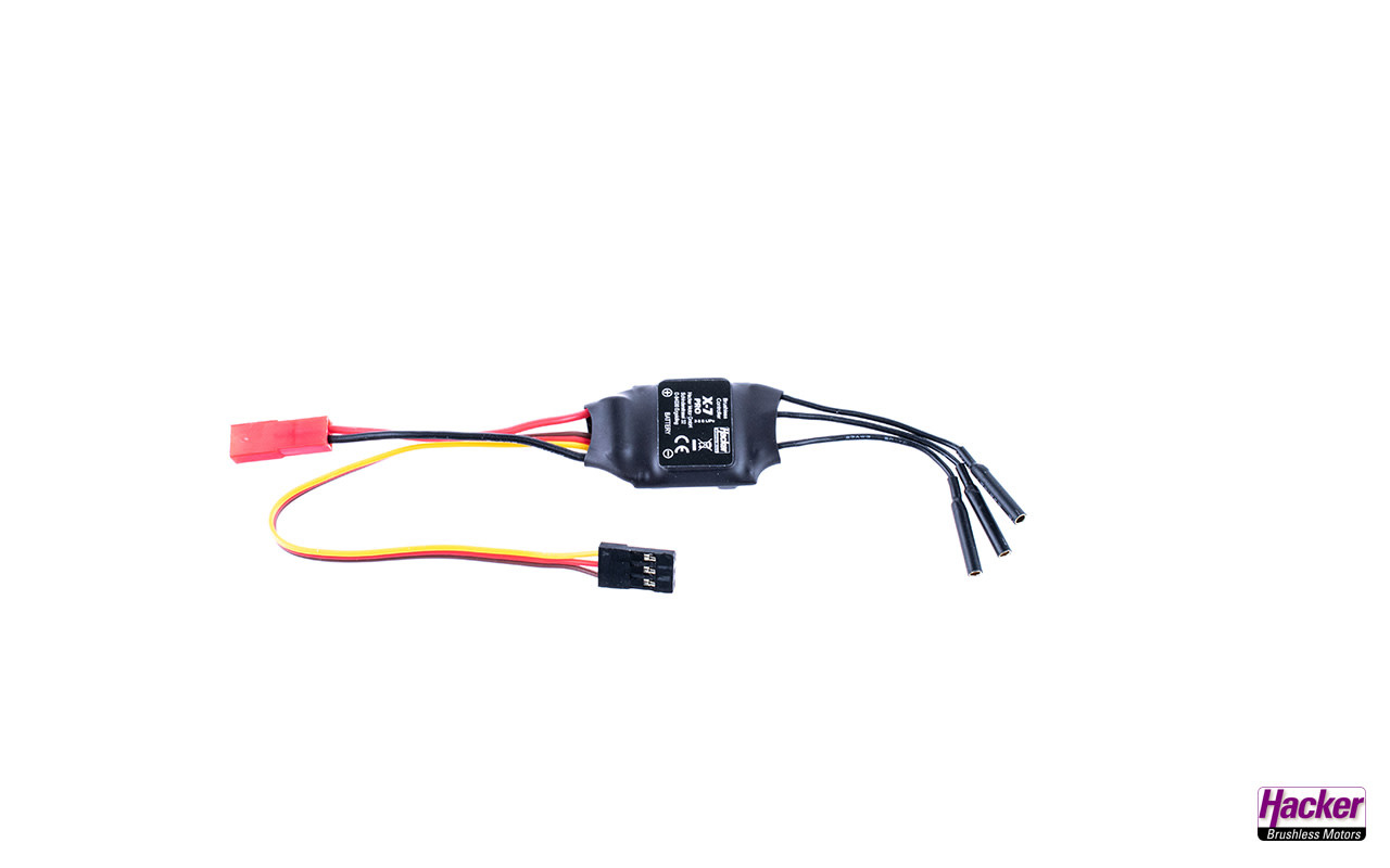 Hacker X-7-Pro Hacker Brushless Speed controller with BEC 7A - Hobby ...
