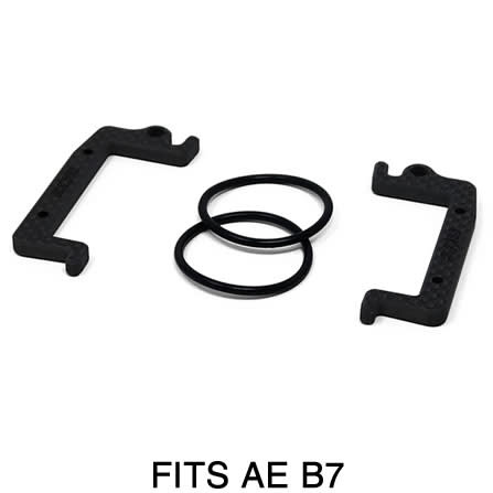 SK3039 Sticky Kicks RC Five Star V2 Carbon Fiber Battery Tray O-Ring ...