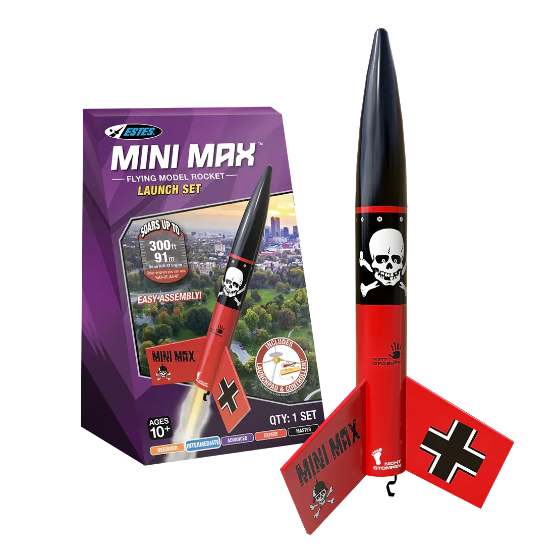 Estes EST2445 Estes Mini Max Model Rocket Kit (Skill Level 1) - Hobby ...