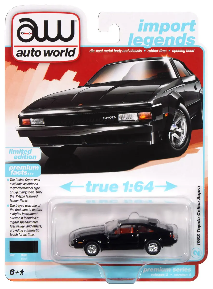 Auto World AWSP166A Auto World 1983 Toyota Celica Supra (Gloss Black) 1 ...