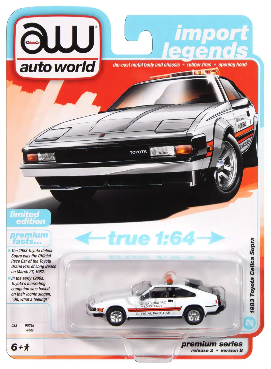 Auto World AWSP166B Auto World 1983 Toyota Celica Supra (White w/Toyota ...