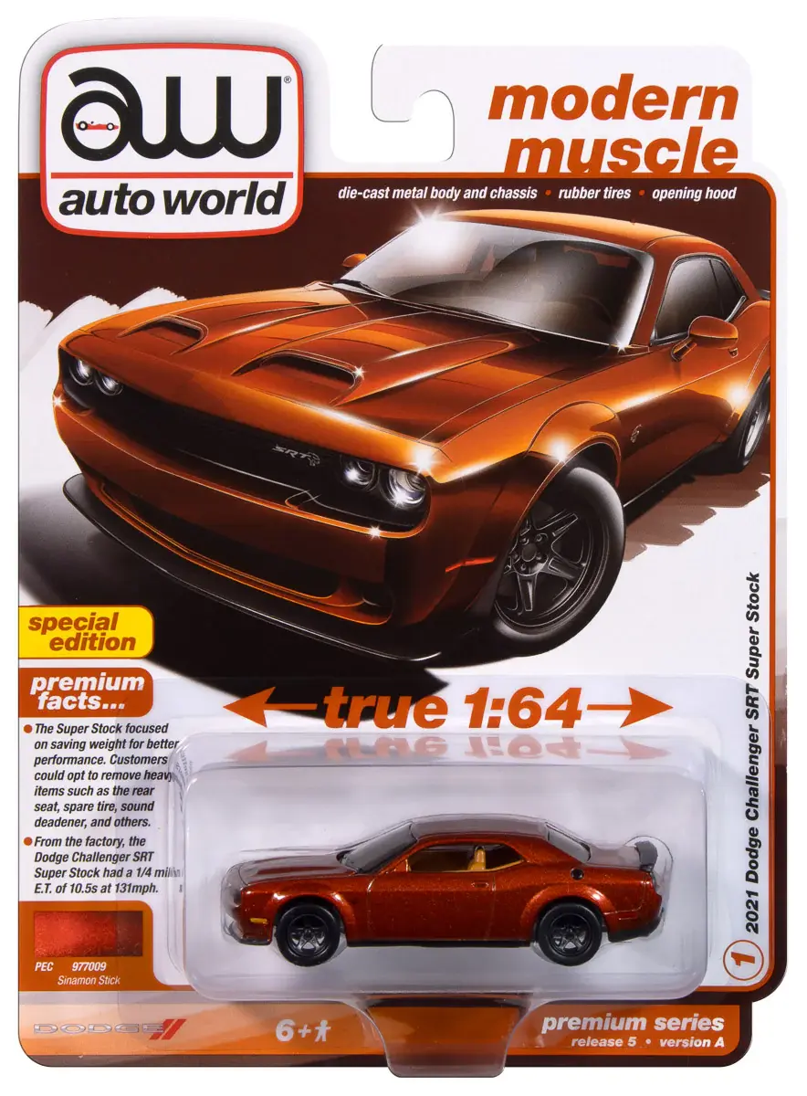 Auto World AWSP170A Auto World 2021 Dodge Challenger SRT Super Stock ...