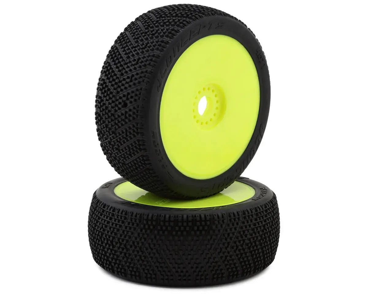 JCO4071-22 JConcepts Falcon - 1/8 Buggy Pre-mounted Tires- Green on ...
