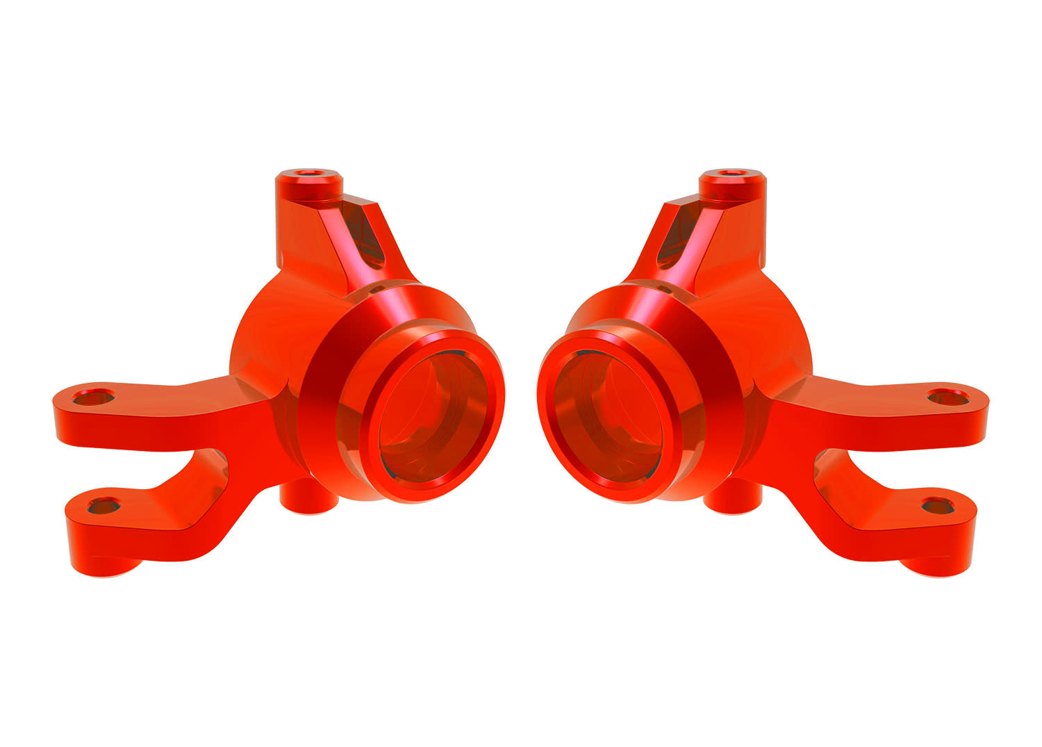 Traxxas TRA10734-RED Traxxas Mini Maxx Aluminum Steering Block Set (Red ...