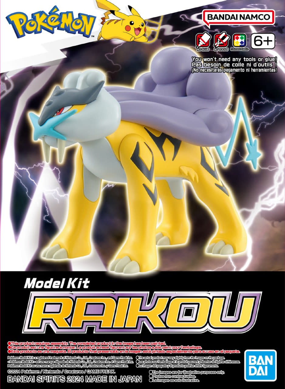 Bandai BAN2730237 Bandai Raikou "Pokemon" Pokemon Model Kit - Hobby ...