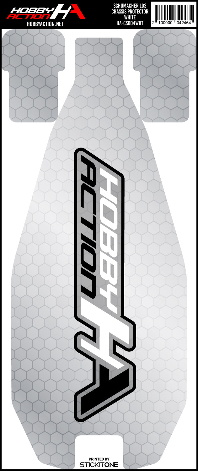 HA-CS004W Hobby Action Chassis Skin- Schumacher LD3- White - Hobby ...