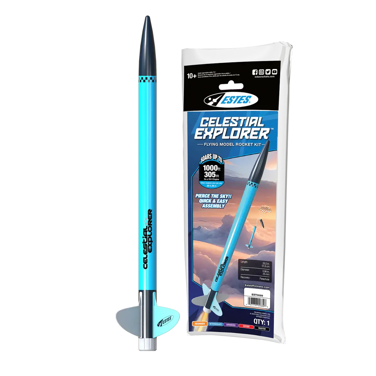 Estes EST0689 Estes Celestial Explorer Model Rocket - Hobby Action Chandler