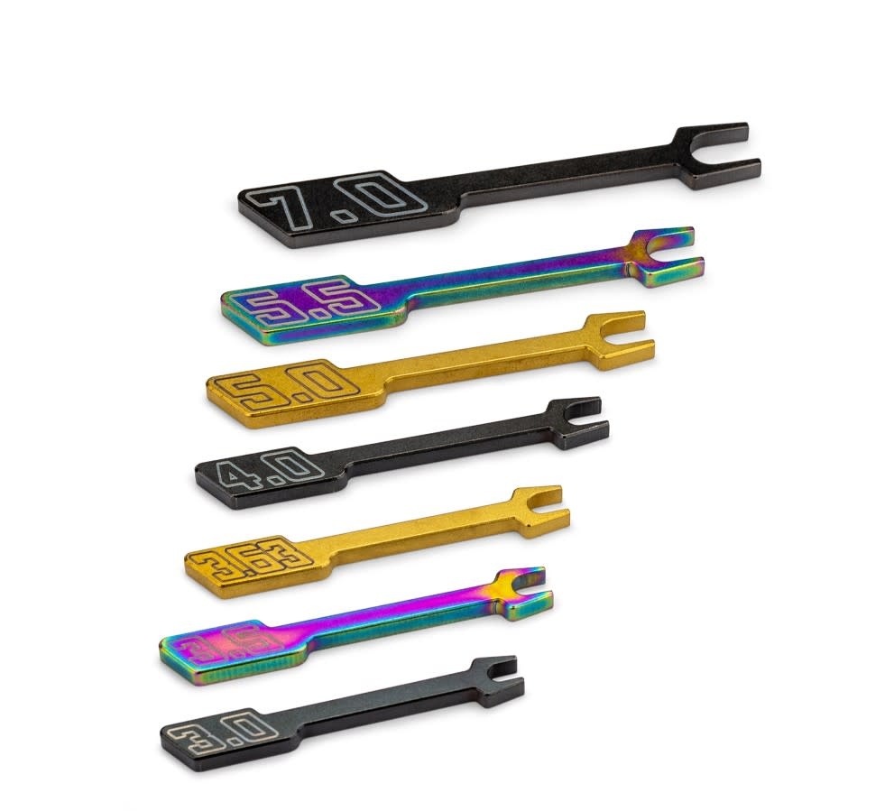 JCO5027 JConcepts Steel Open Turnbuckle Wrench Set (7) (3/3.5/3.63/4/5 ...