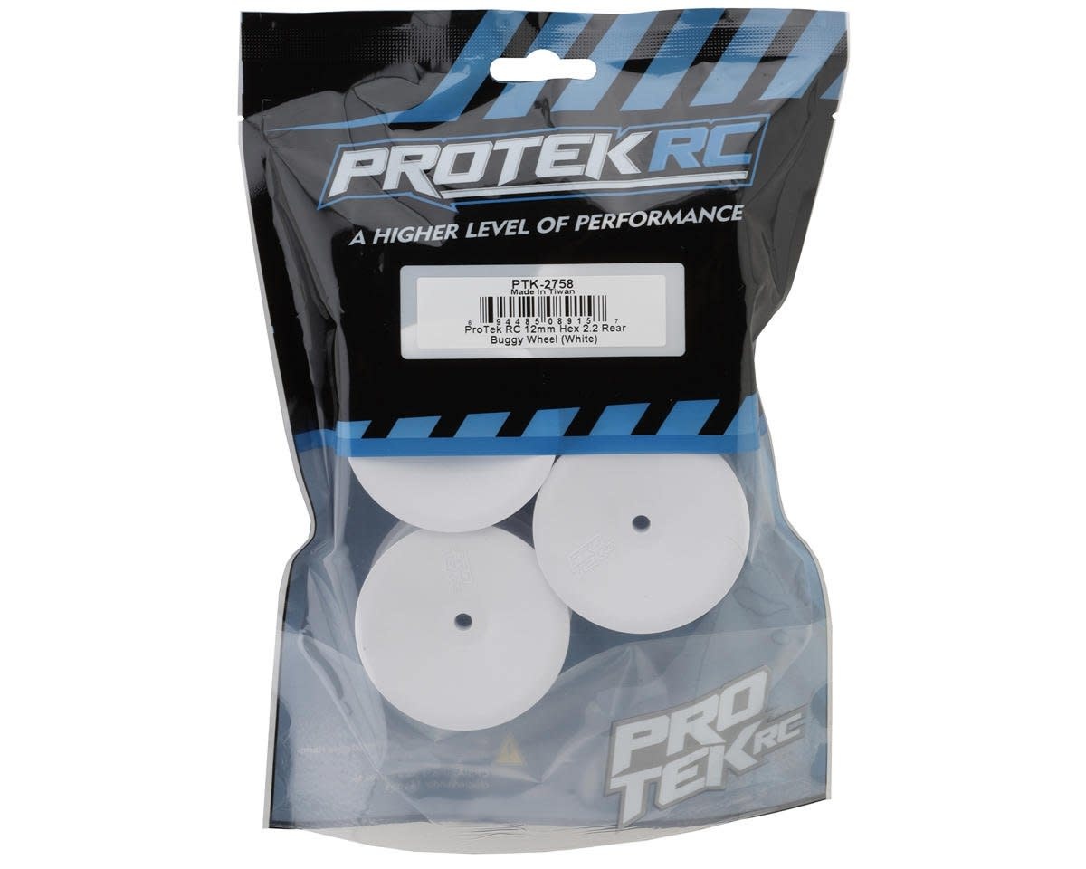 ProTek RC PTK-2758 ProTek RC 2.2" Concave Rear 1/10 Buggy Wheels (White ...