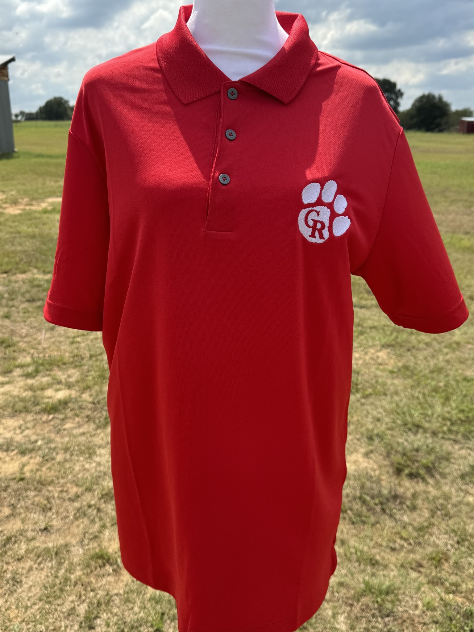 Adidas Red Polo - Glen Rose Athletic Booster Club