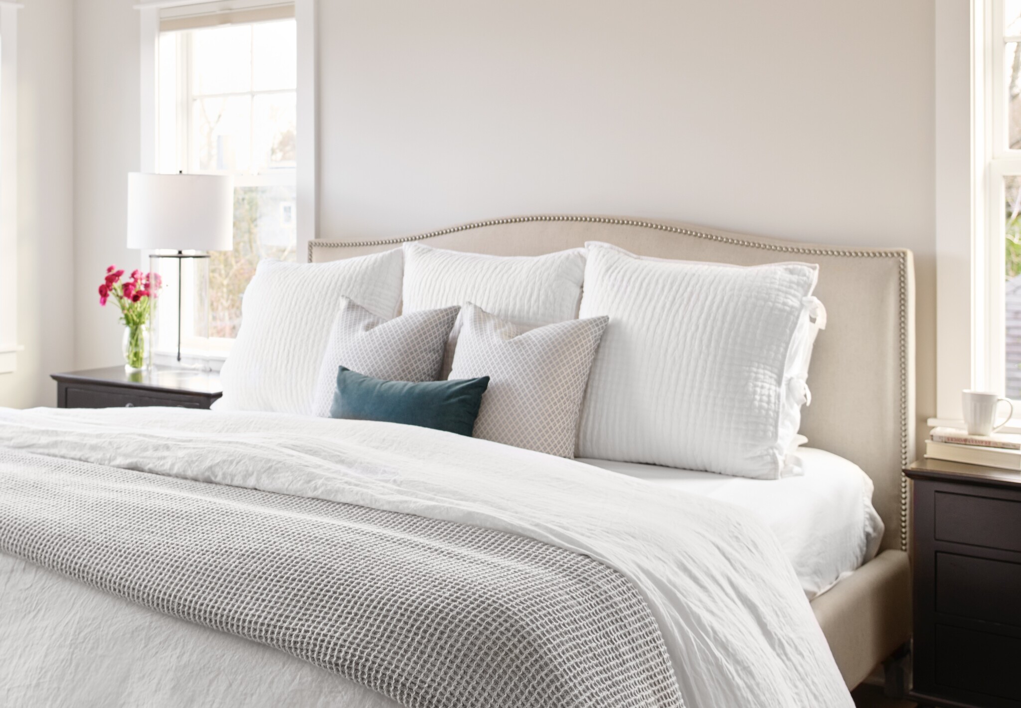 Intense White Primary Bedroom by The Phinery - The Phinery