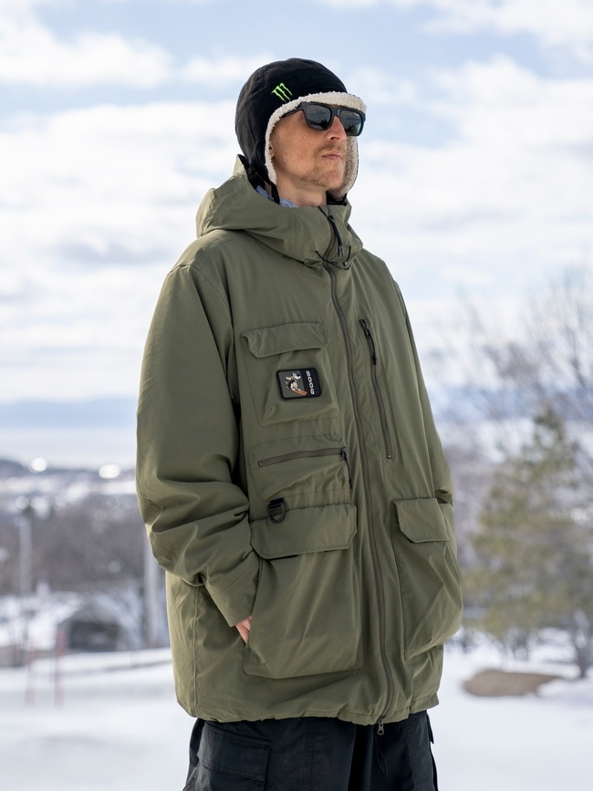 UTILITY 2L INSULATED JACKET OLIVE 2025 - Slope Style Ski + Bike