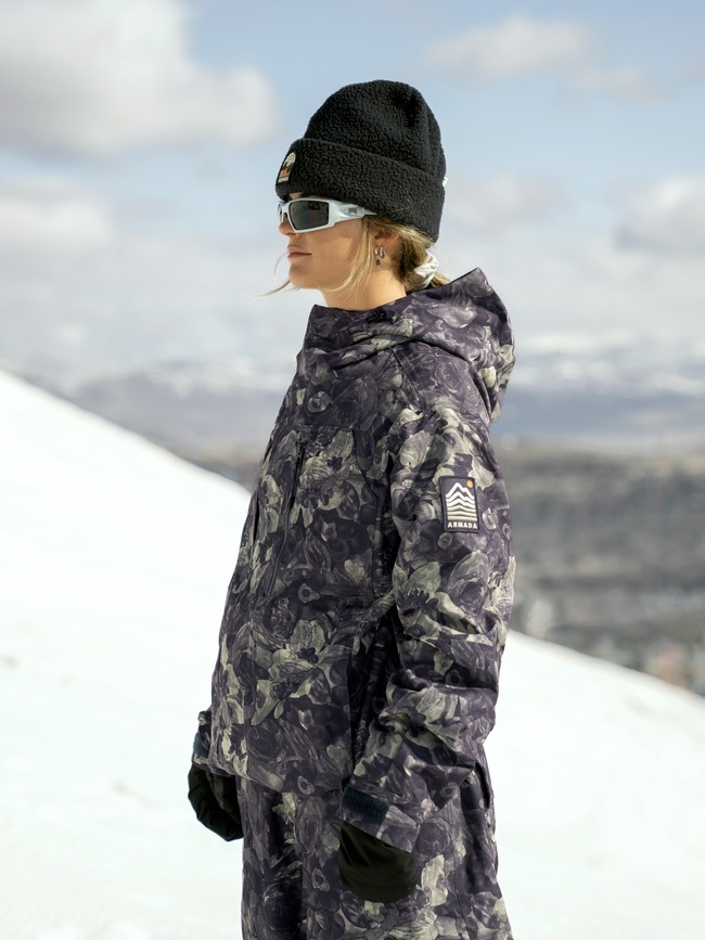 ELVY 2L SHELL JACKET FLORAL 2025 - Slope Style Ski + Bike