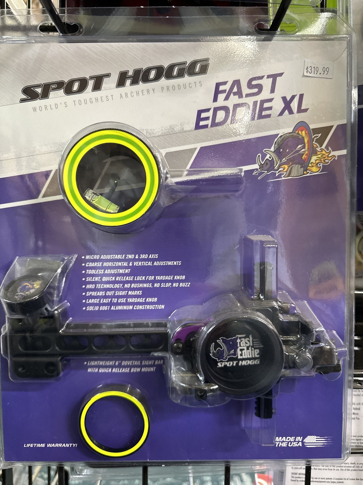 SPOT HOGG SPOT HOGG FAST EDDIE XL 1 PIN - Legacy Archery
