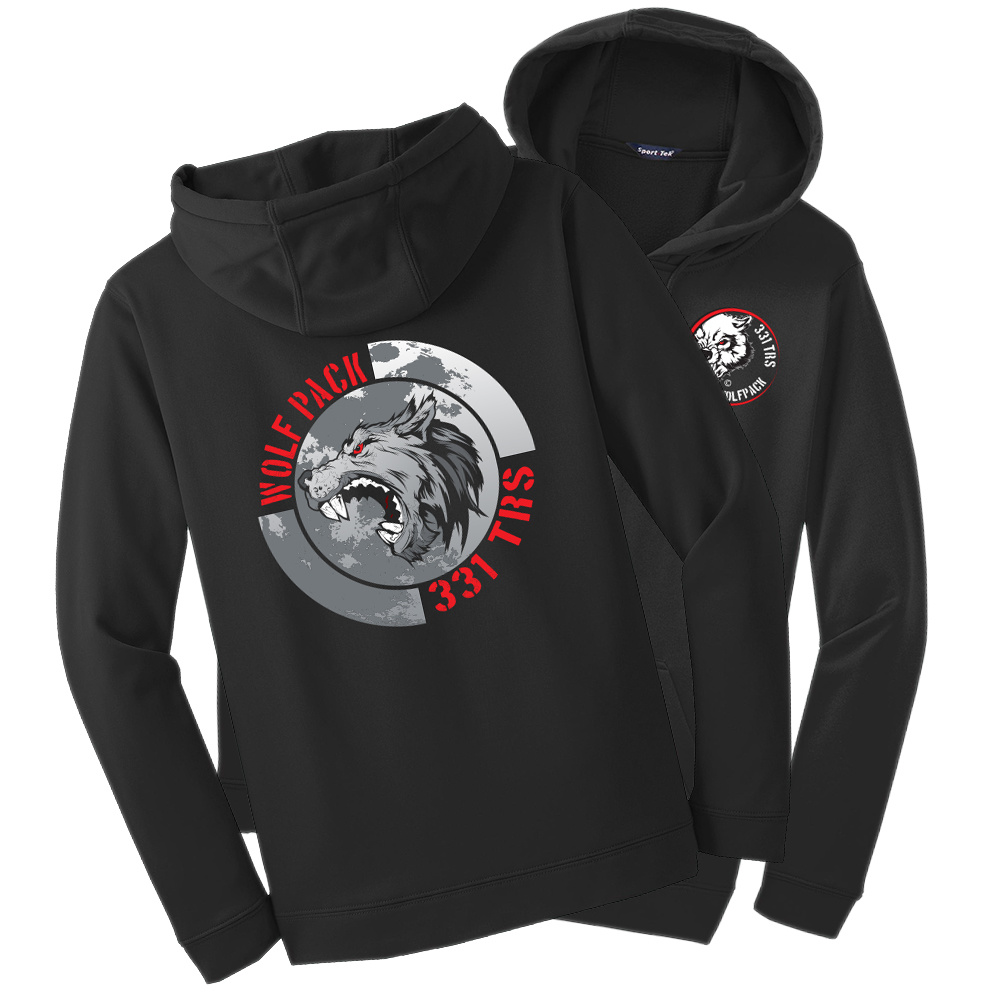 331st Wolfpack Wicking Hoodie - Lackland Shirt Shop