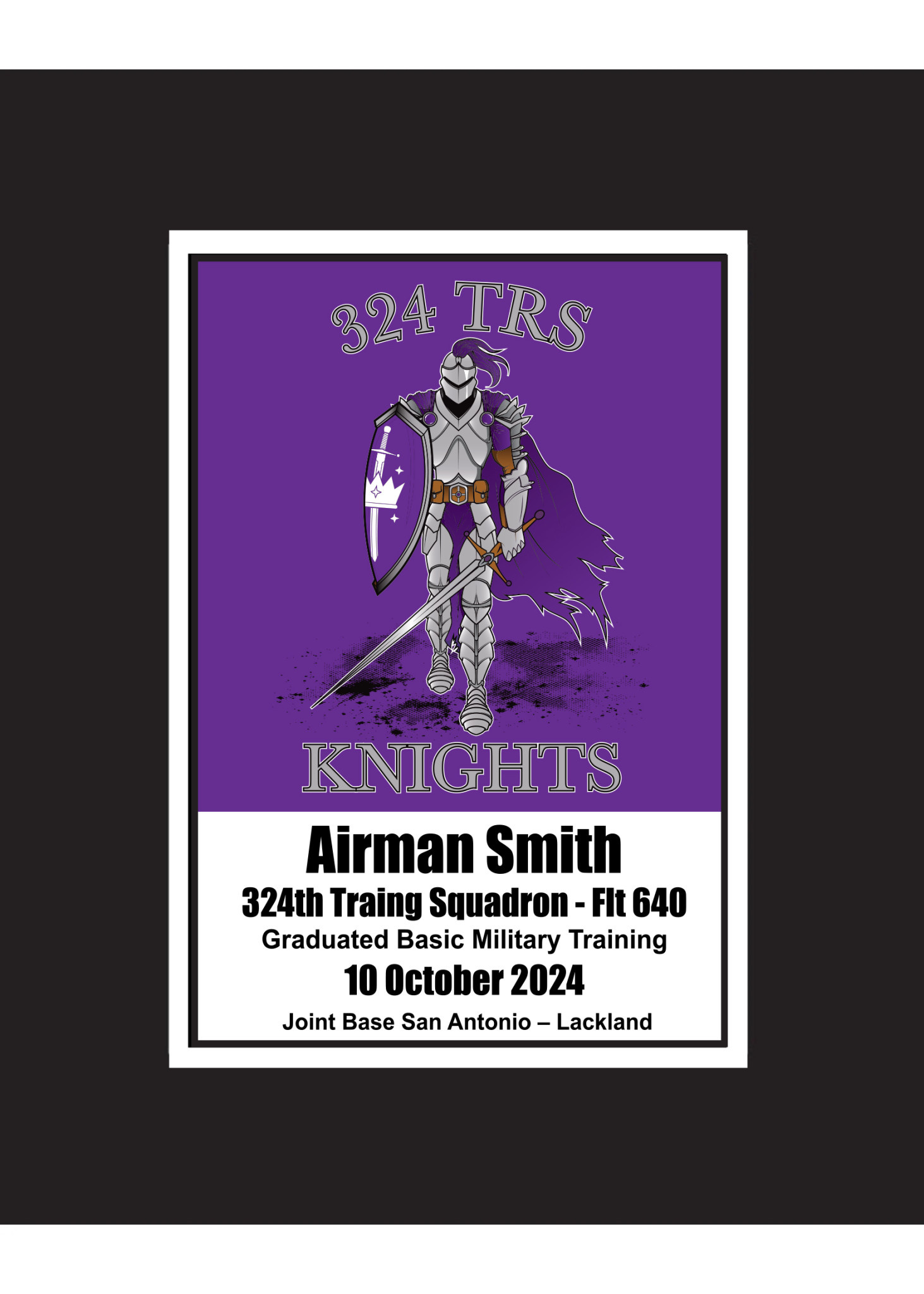 324th Squadron Matted Print - Lackland Shirt Shop