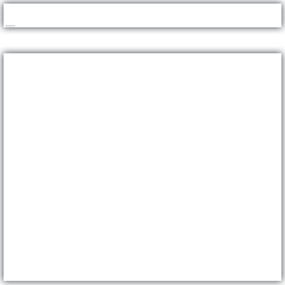 White Straight Border Trim - Educational Outfitters