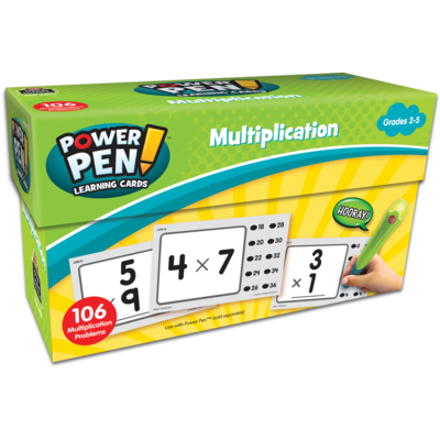 Power Pen Learning Cards: Multiplication - Educational Outfitters