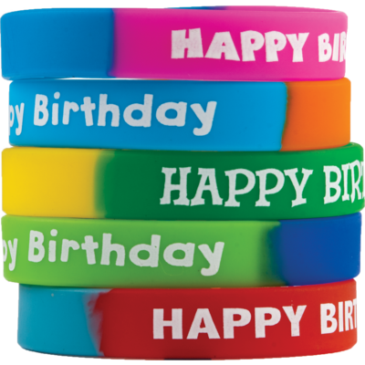 Fancy Happy Birthday Wristbands - Educational Outfitters