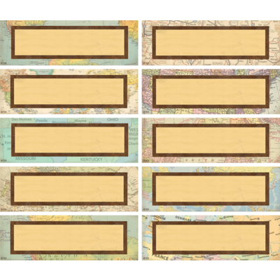 ACCENT MAG TRAVEL THE MAP LABELS - Educational Outfitters