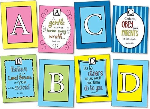 Bible Verse Alphabet Language Cards - Educational Outfitters