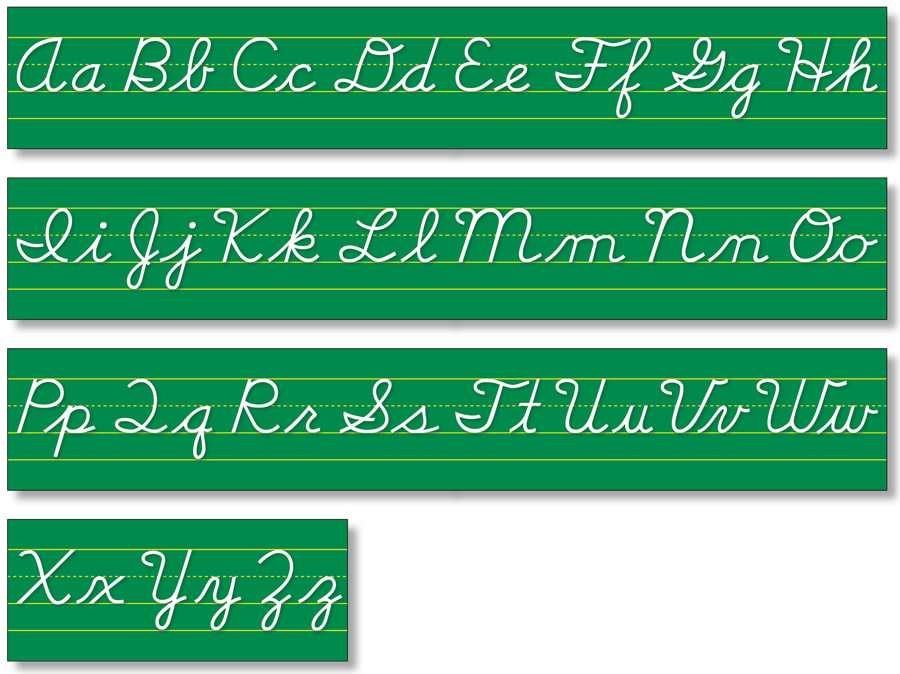 Alphabet Lines – Contemporary Cursive - Educational Outfitters