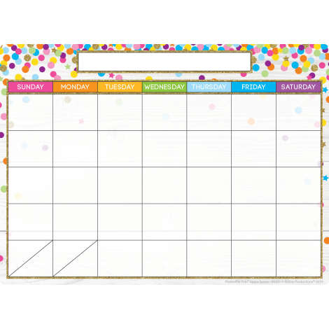 POLY CHT CALENDAR CONFETTI - Educational Outfitters