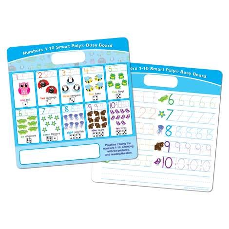 Smart Poly Busy Boards, Numbers 1–10 - Educational Outfitters