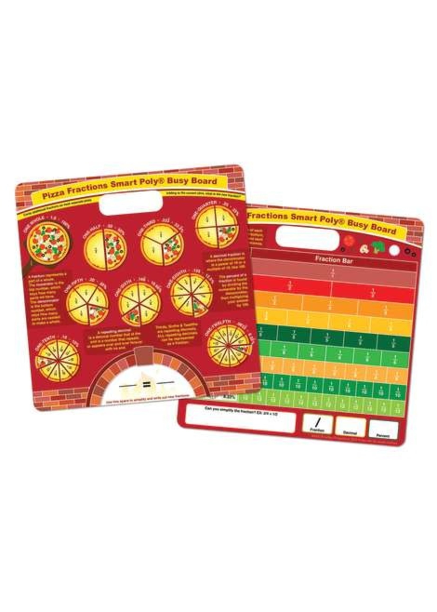 POLY SMART ACTIVITY BOARD PIZZA FRACTIONS - Educational Outfitters