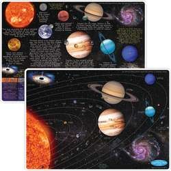 Smart Poly Learning Mat 12"X17", Double-Sided, Solar System ...