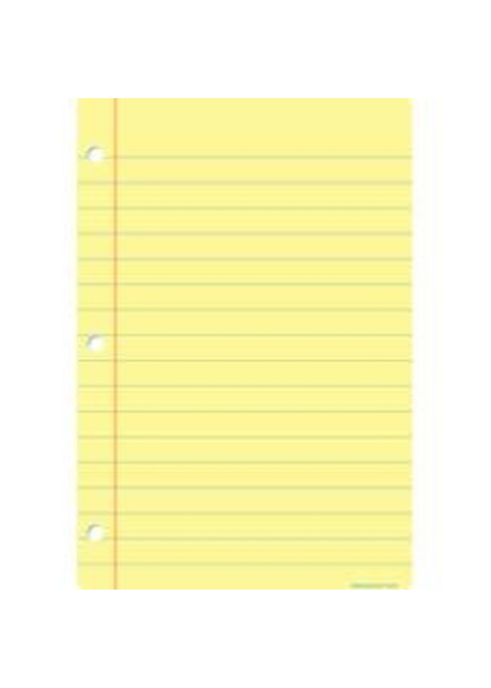 POLY CHT NOTEBOOK PAPER YELLOW - Educational Outfitters
