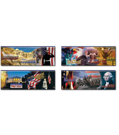 Patriotic Topper Bulletin Board Set Grade 4-8 - Educational Outfitters