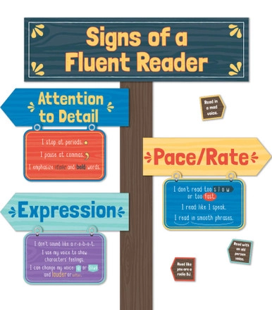 Signs of a Fluent Reader Mini Bulletin Board Set Grade 1-5 ...