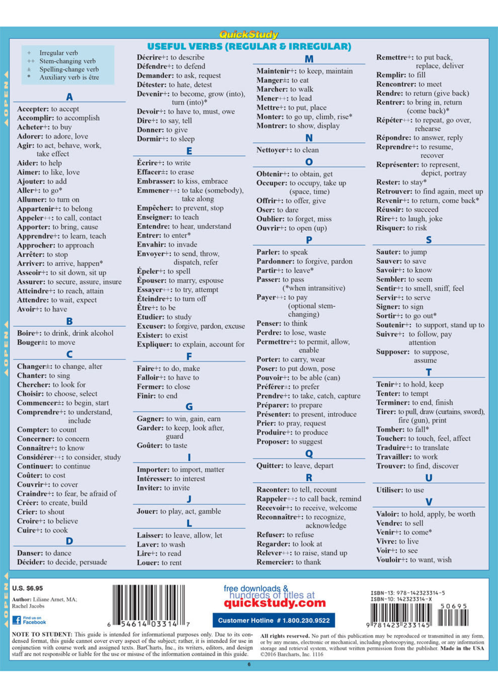 FRENCH VERBS - Educational Outfitters