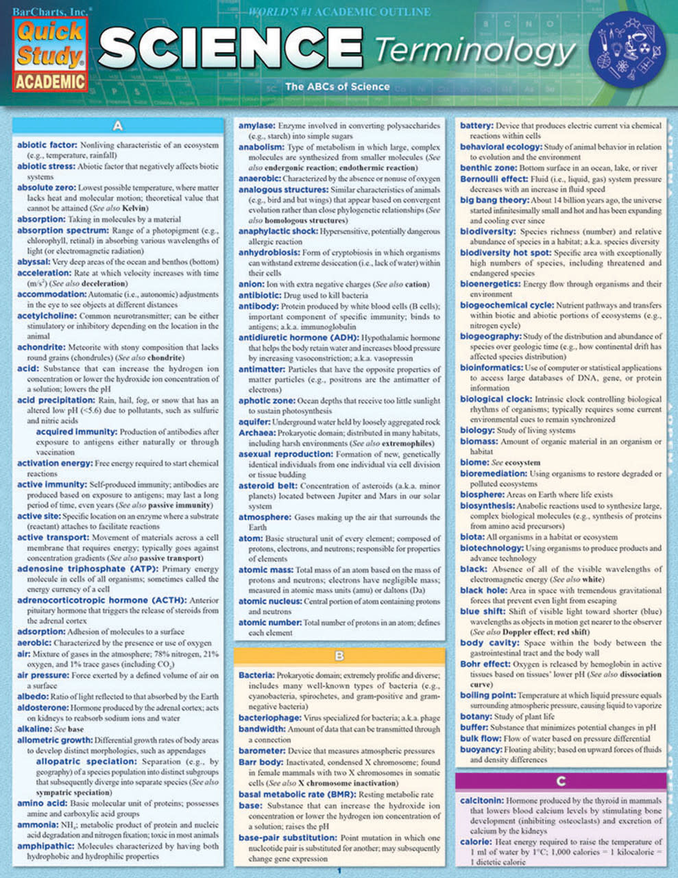 SCIENCE TERMINOLOGY - Educational Outfitters