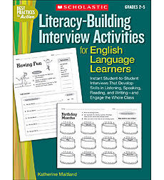 Literacy-Building Interview Activities for English Language Learners ...