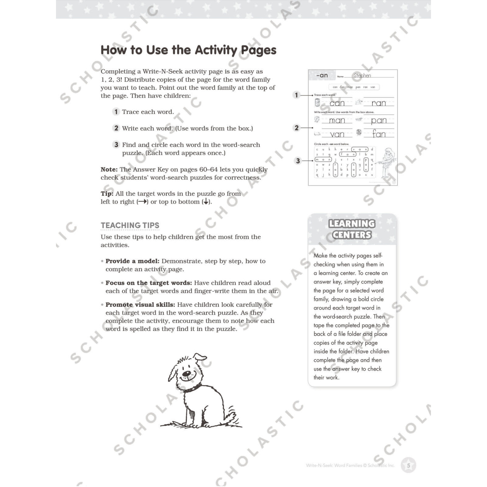 Family Word Tracer Pages