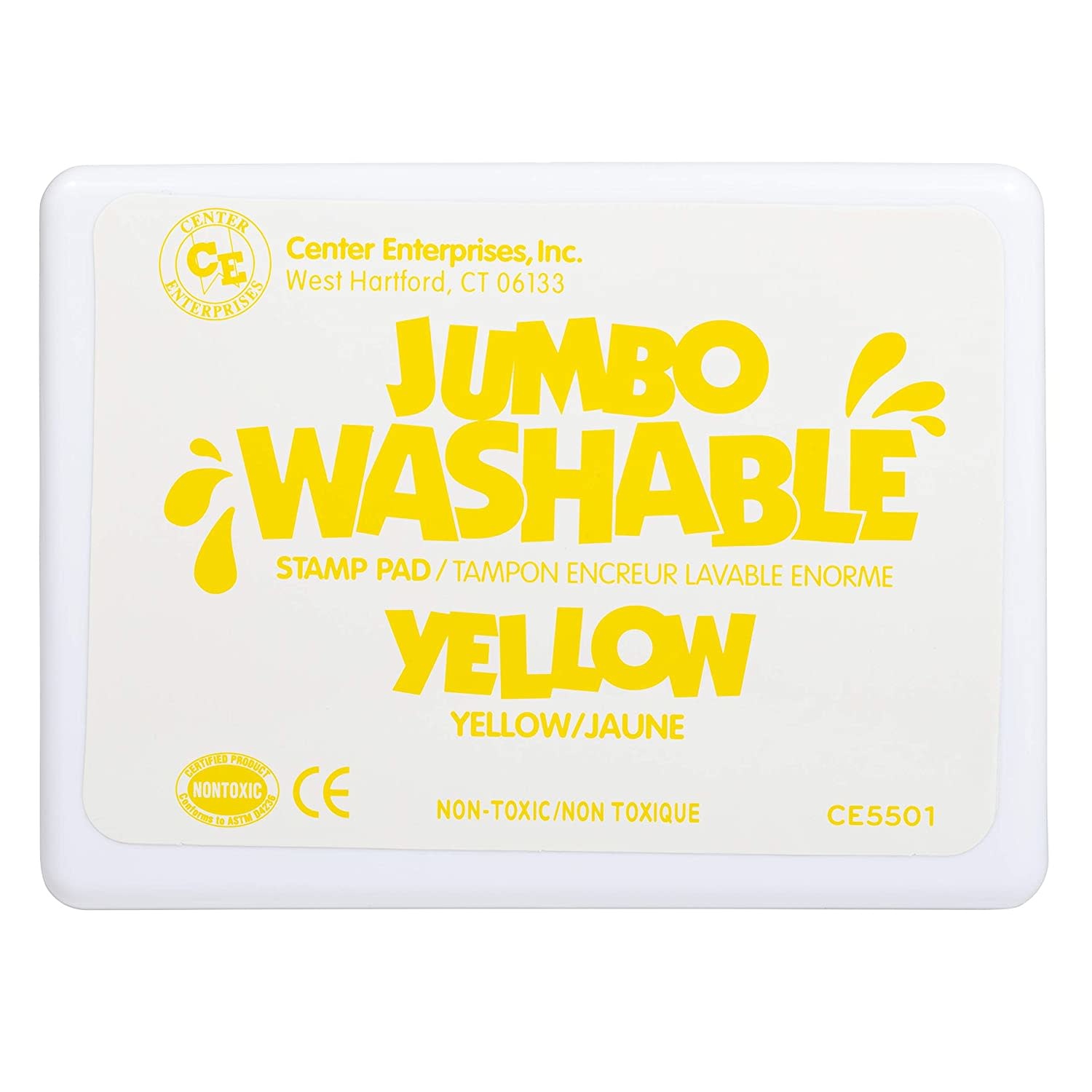 READY 2 LEARN Jumbo Washable Stamp Pad - Yellow - Educational Outfitters