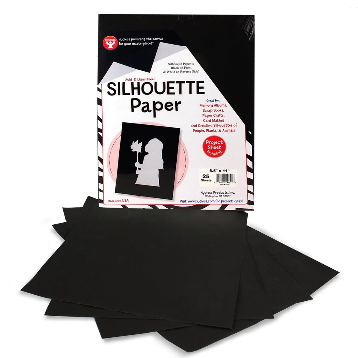 Silhouette Paper - 25 Sheets 8.5" x 11" - Educational Outfitters