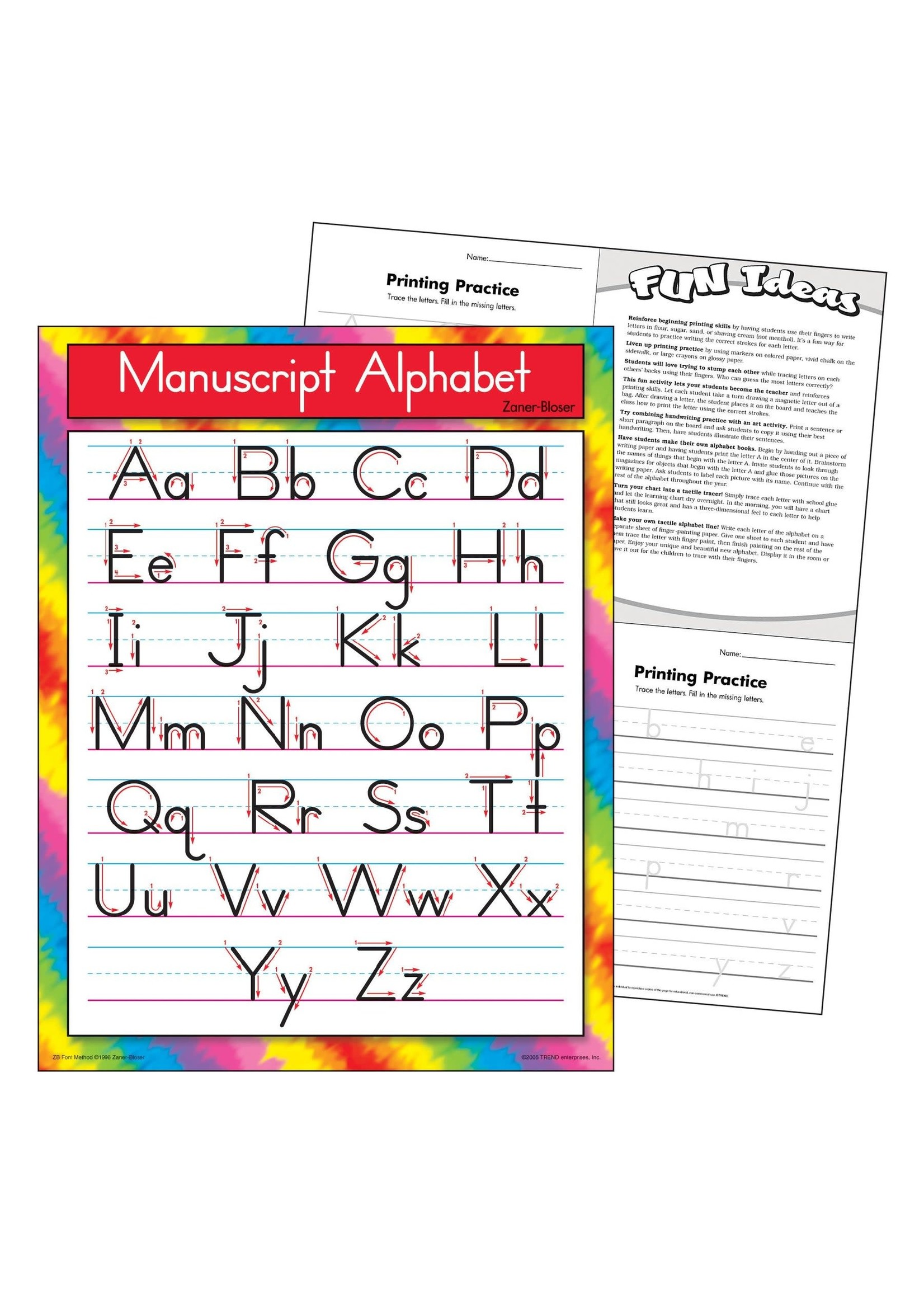 CHT MANUSCRIPT ALPHABET ZANER-BLOSER - Educational Outfitters