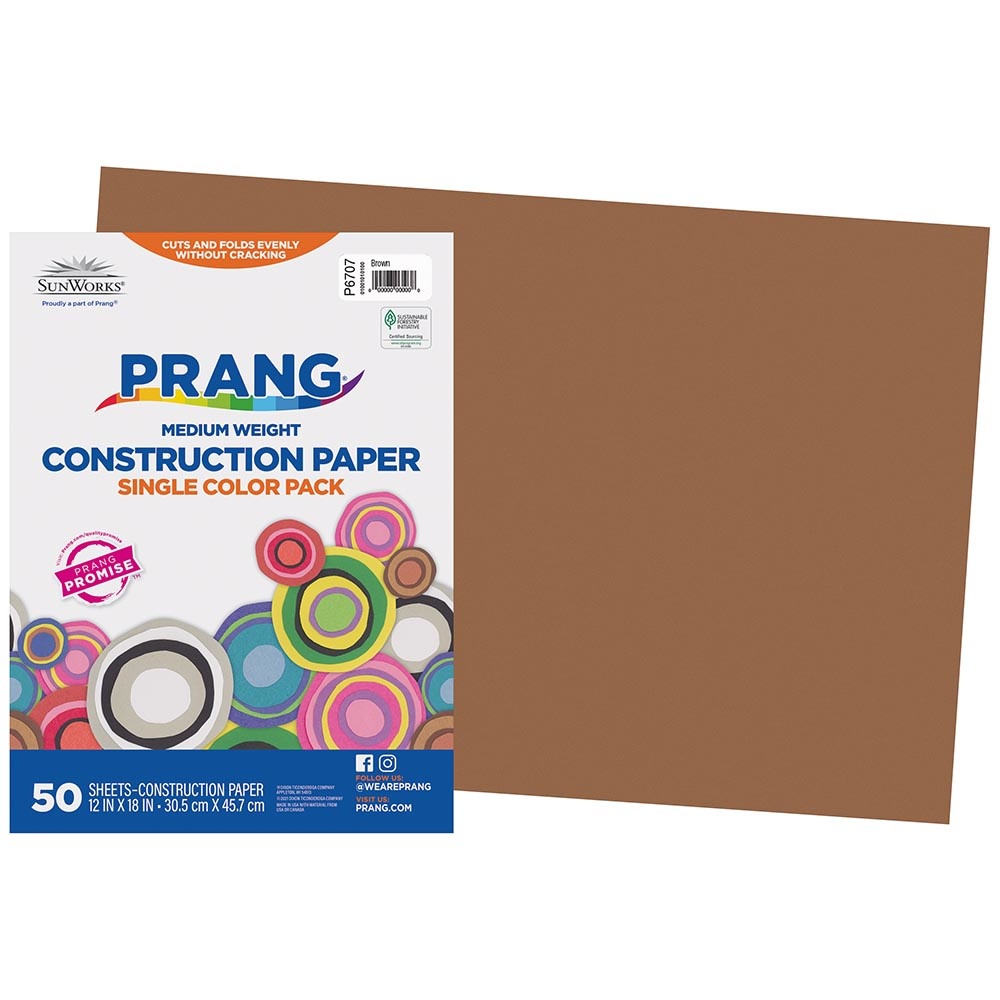 Prang Construction Paper Brown - Educational Outfitters