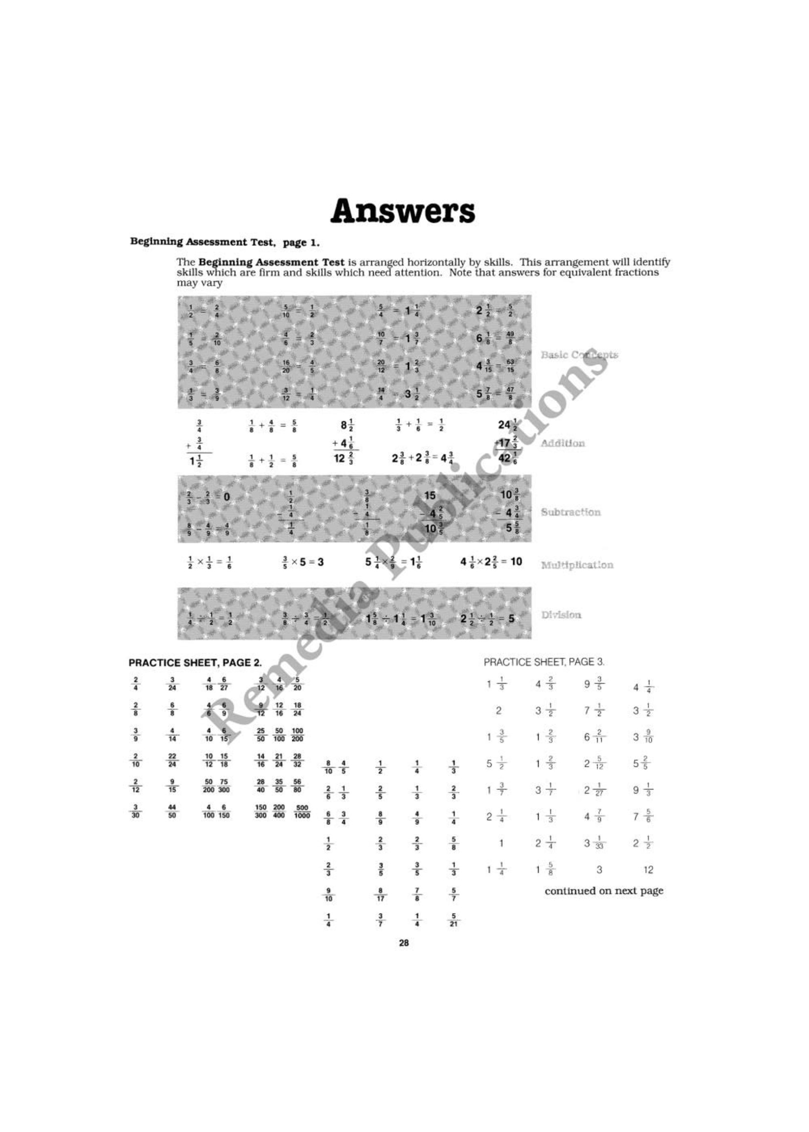 ADVANCED FRACTIONS - Educational Outfitters