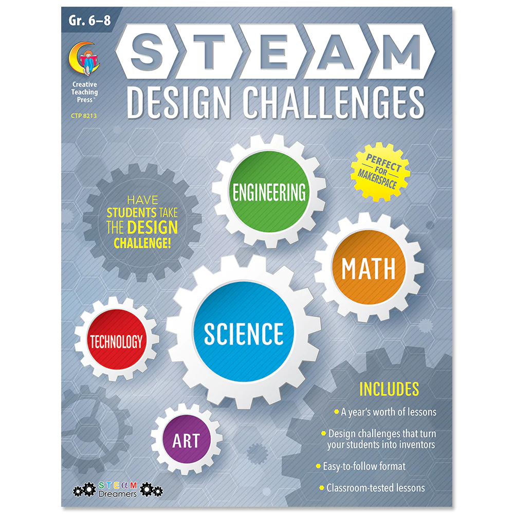 STEAM Design Challenges Resource Book, Gr. 6-8 - Educational Outfitters