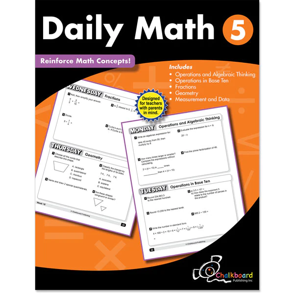 Daily Math Workbook, Grade 5 - Educational Outfitters