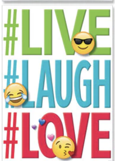 Cht Emoji Fun Live Laugh Love Educational Outfitters