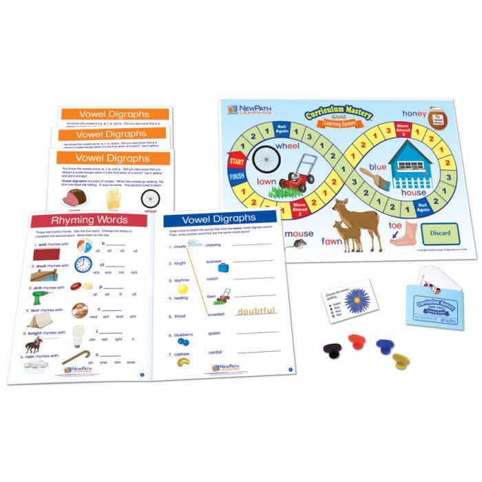 VOWEL DIGRAPHS LEARNING CENTER, GR 1-2 - Educational Outfitters