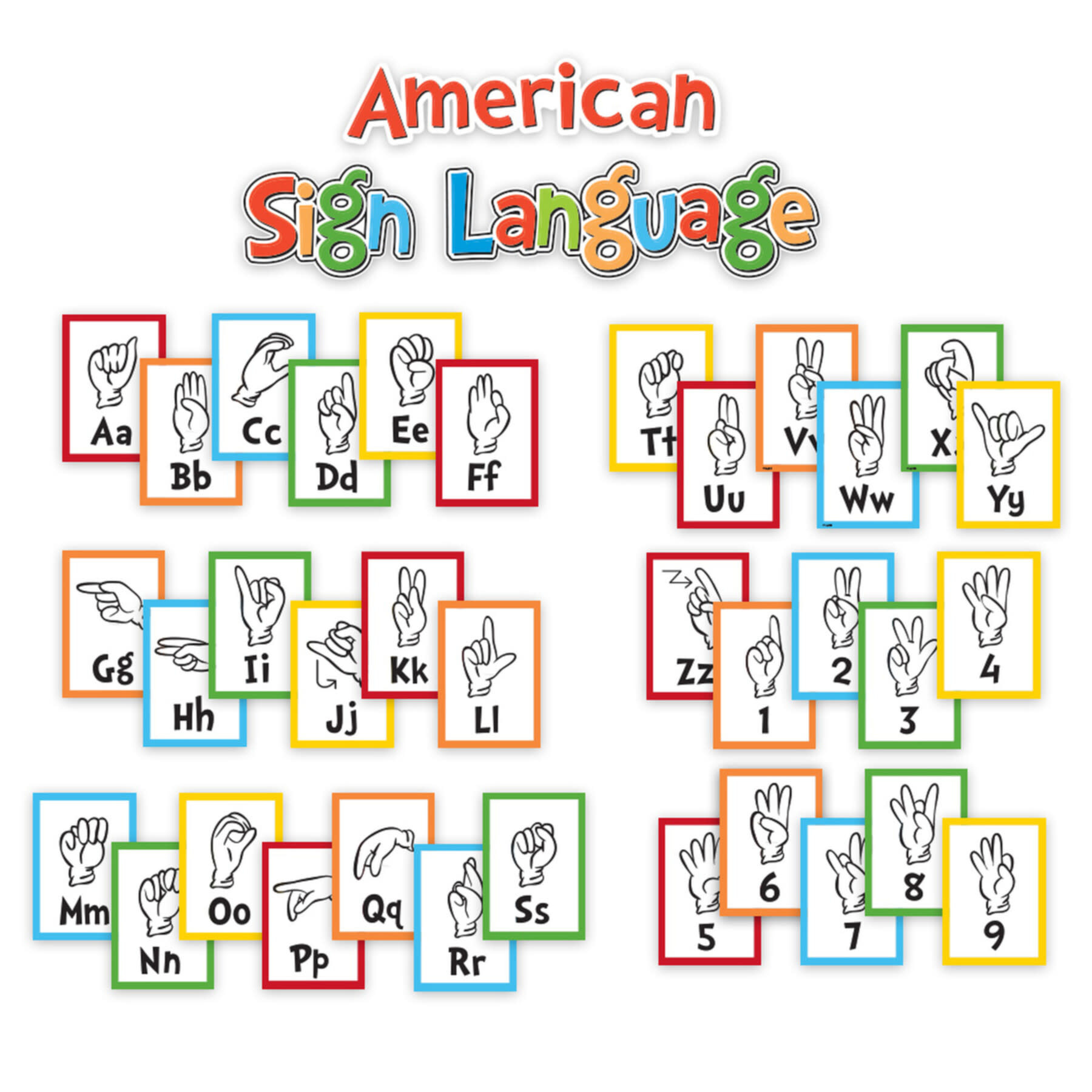 Dr. Seuss Sign Language Alphabet Mini Bulletin Board Set - Educational ...