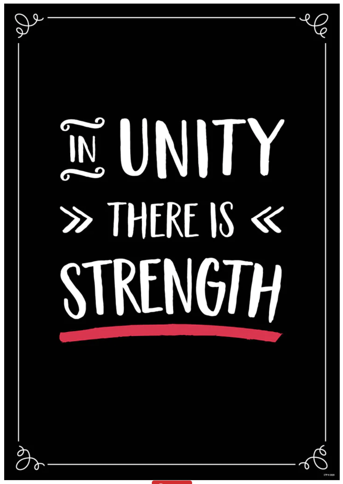 In Unity There is Strength Poster - Educational Outfitters
