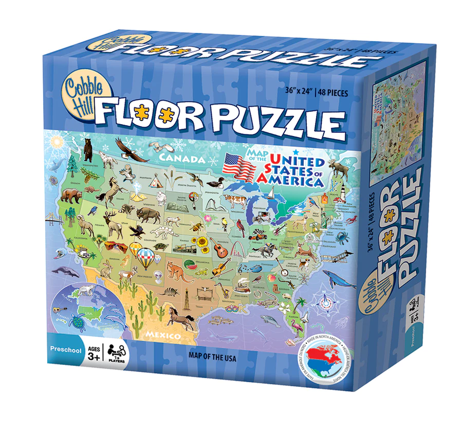 Map of the USA (Floor 48pc) - Educational Outfitters